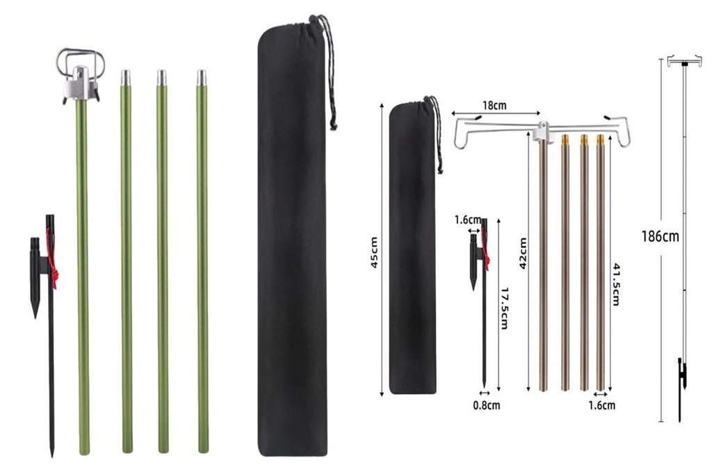 {New} Folding Lamp Pole Stable Light Stand Portable Aluminum Alloy ...