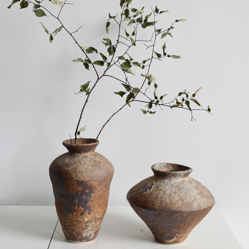 Nordic Retro Ceramic Vase | Pasu Tempayan Seramik Moden Hiasan Pasu ...