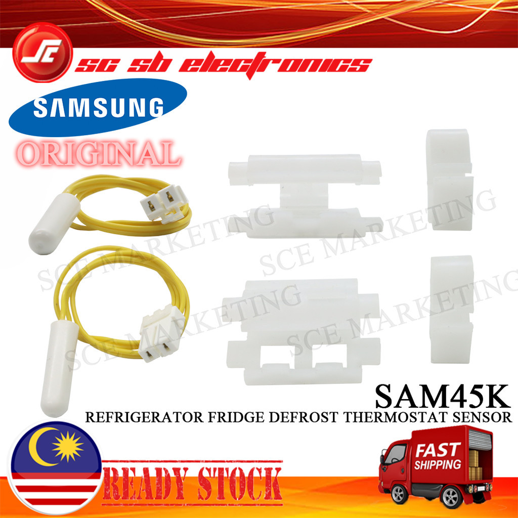 SAMSUNG ORIGINAL REFRIGERATOR FRIDGE DEFROST THERMOSTAT SENSOR W CASING ...