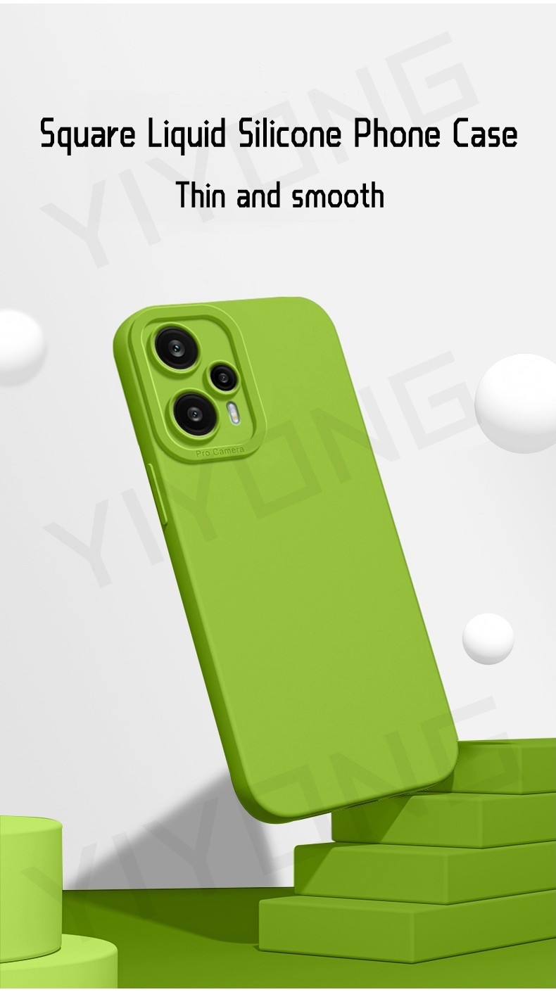 Case On Pocof5 Yiyong Square Liquid Silicone Soft Cover For Xiaomi Poco