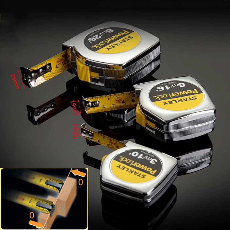 Stanley Tape Measuring Steel Metric 3m 5m 8m Inch 10/16/26" Tape ...