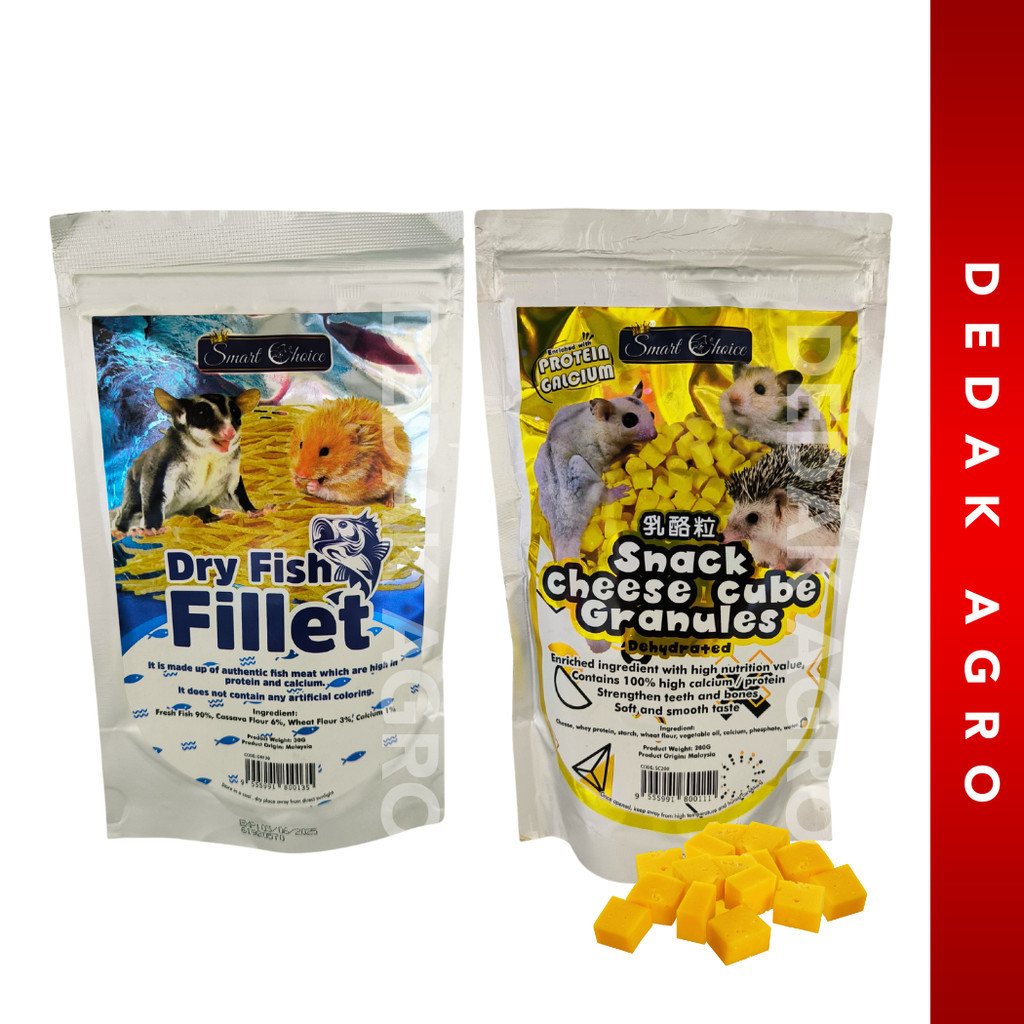 SMART CHOICE | SNACK CHEESE CUBE GRANULES (200G) | DRY FISH FILLET (30G ...