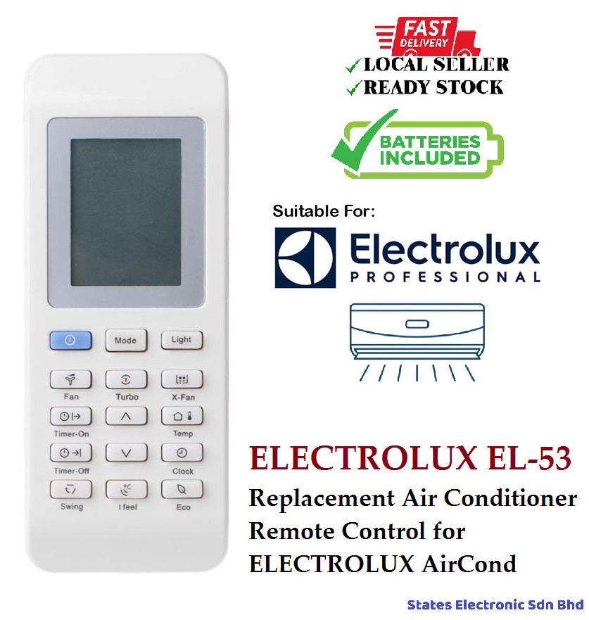ELECTROLUX EL-53 Replacement Air Conditioner Remote Control for ...
