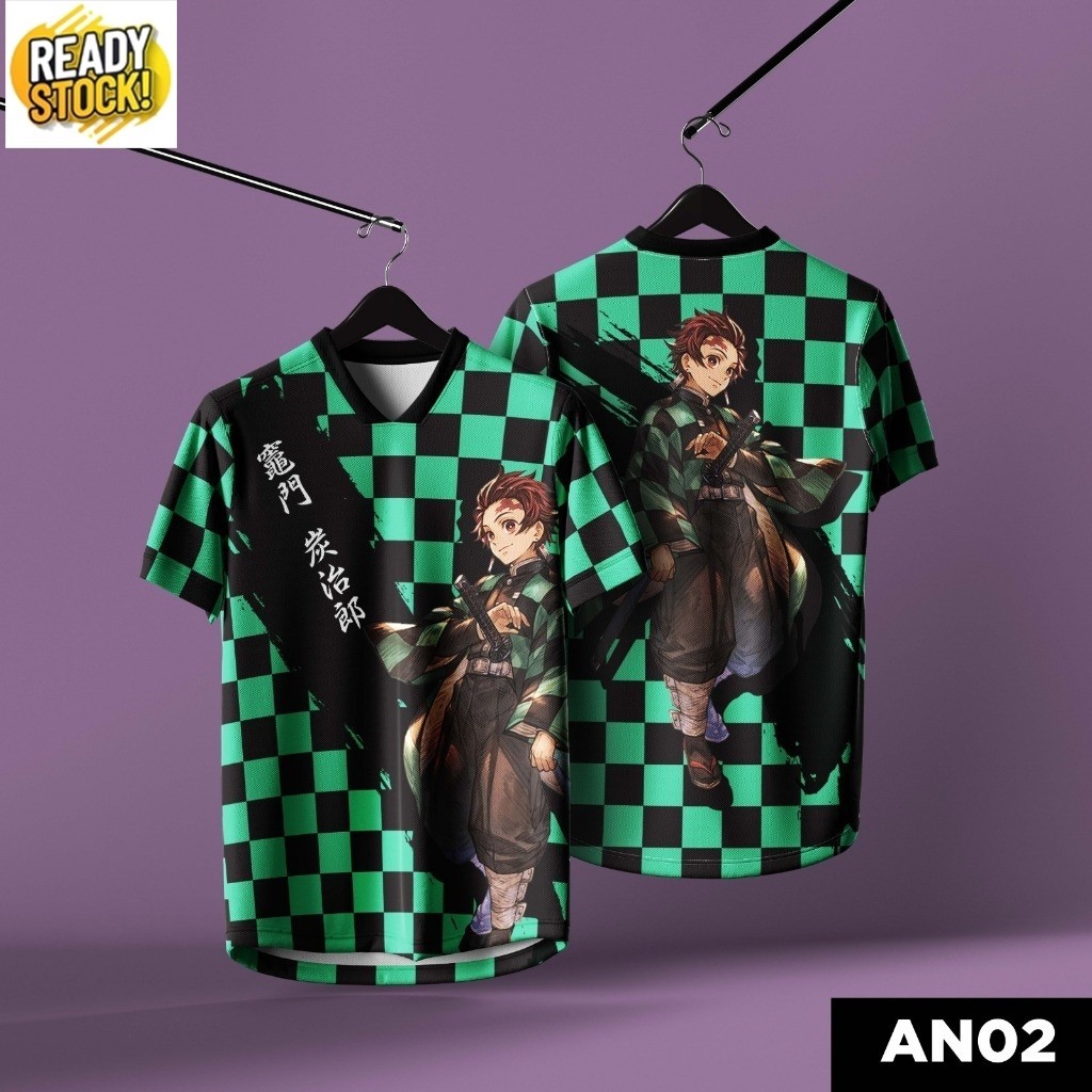 Baju Anime kain premium microfibre XS-3XL short sleeve V-Neck No End T ...