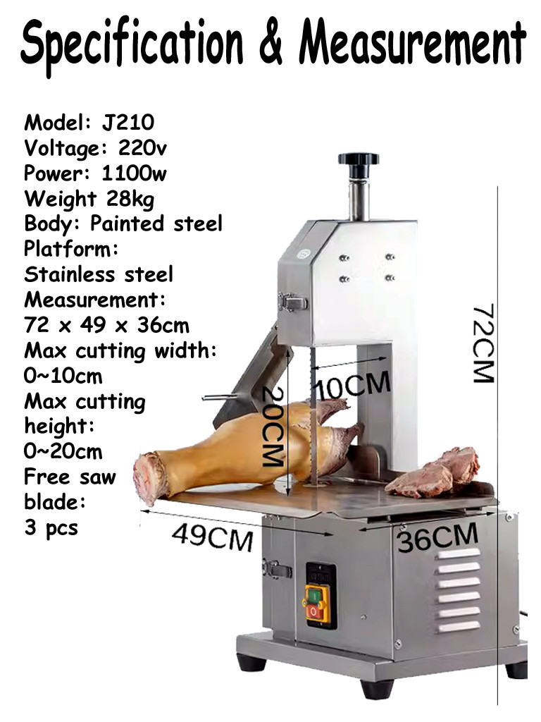 Meat / Bone Cutting Machine/ Bone Saw Machine/ Mesin Potong Daging ...