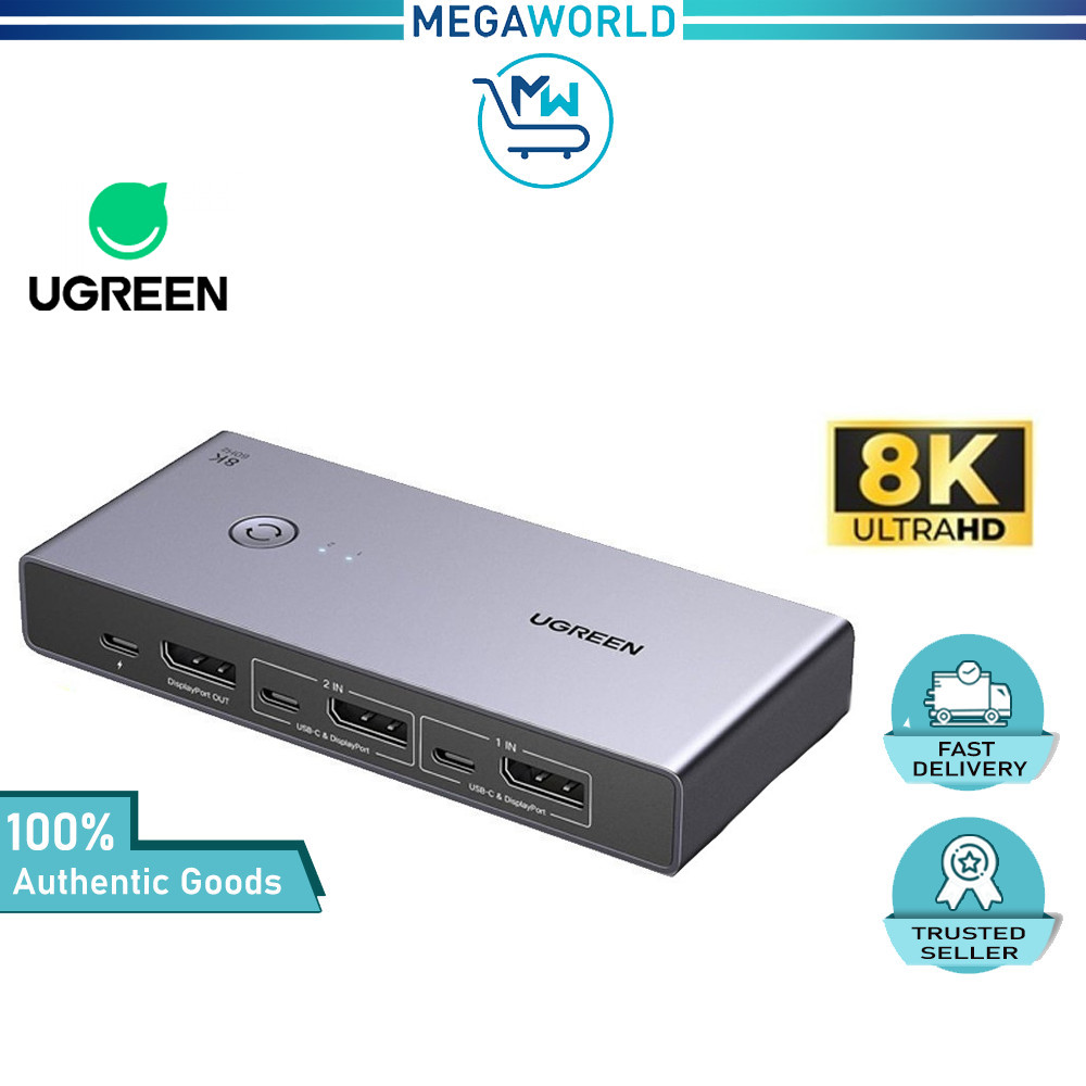 UGREEN 2 in 1 8K60Hz Displayport KVM Switch HDR DP Switcher 4 Port USB ...