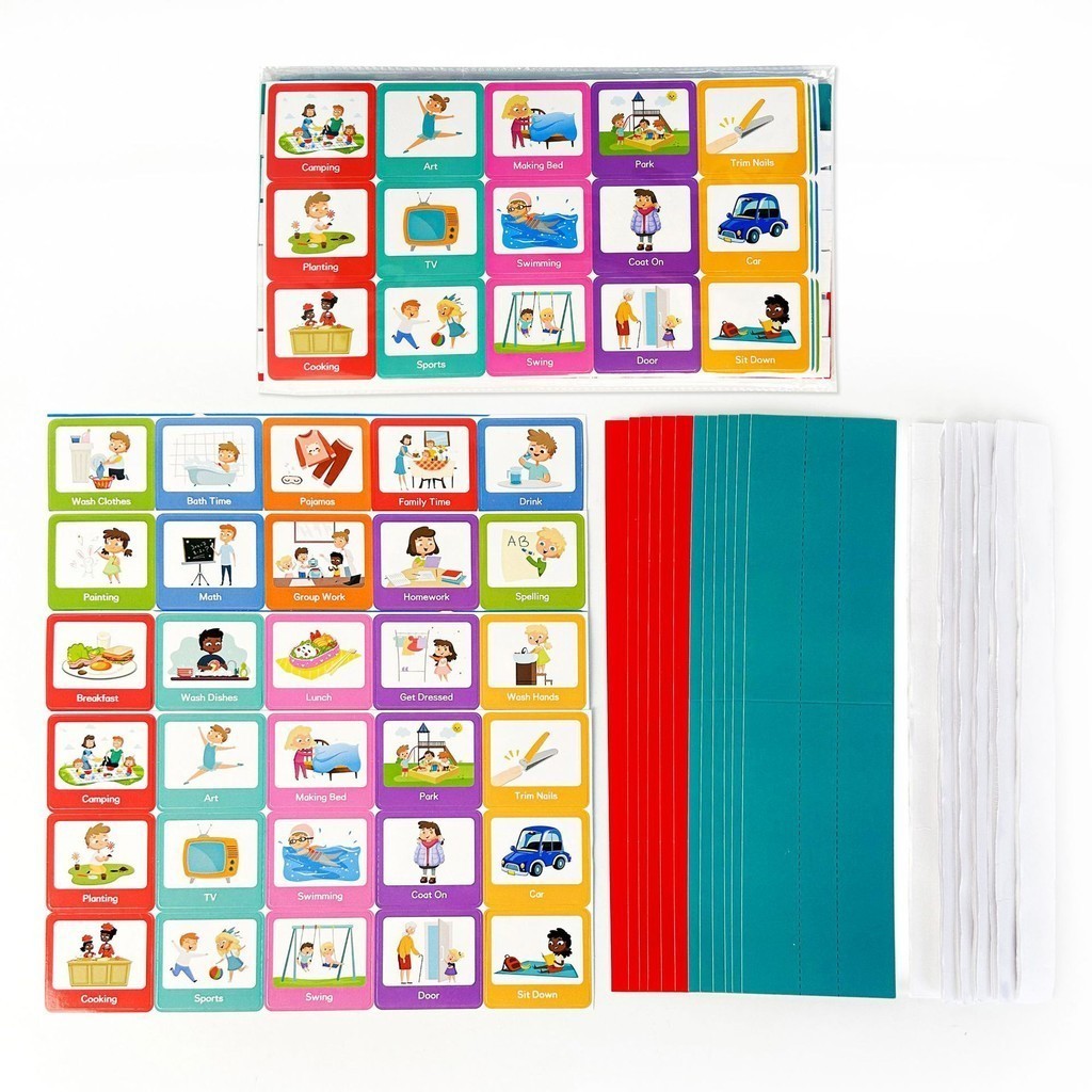 60Pcs Visual Schedule Cards for Kids Children Homeschool Classroom Good ...