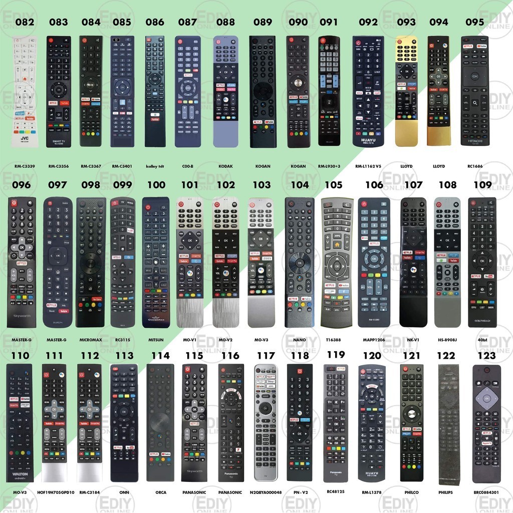 【𝐅𝐑𝐄𝐄 𝐁𝐀𝐓𝐓𝐄𝐑𝐘 𝐀𝐀𝐀𝐗𝟐】UNIVERSAL REMOTE BRANDS SMART TV NETFLIX YOUTUBE S ...