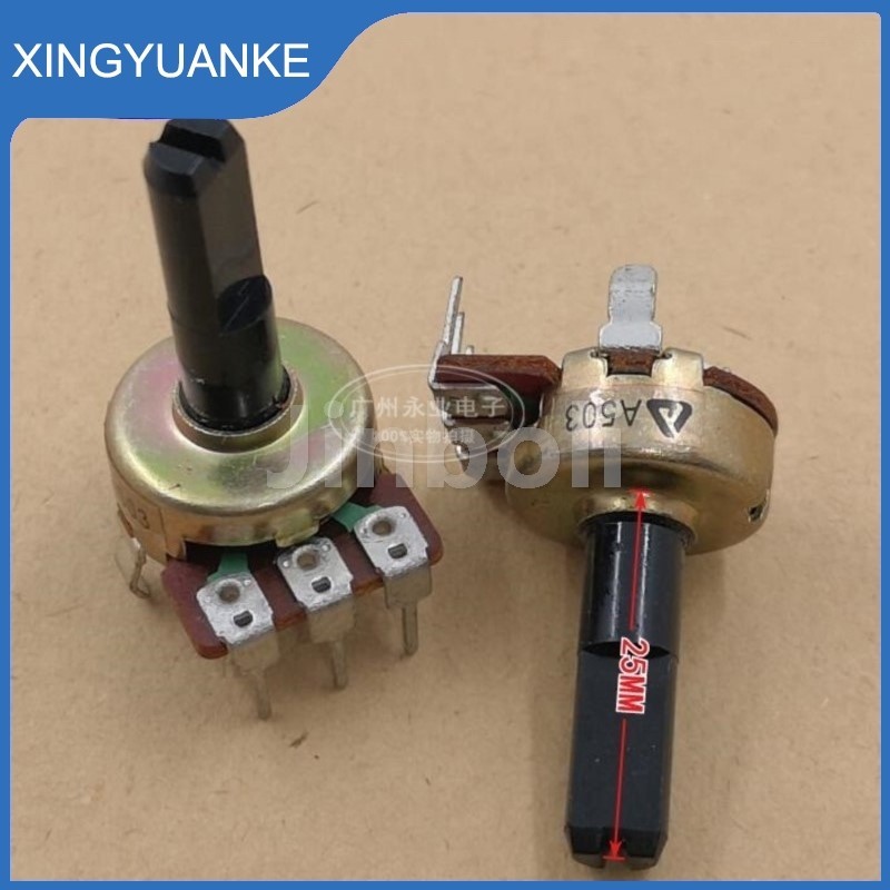 2PCS 161 Type Single Vertical Potentiometer 3Pins A50K A503 Volume ...