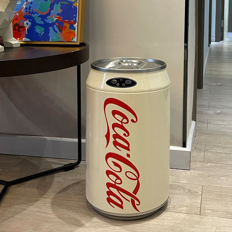 Tong sampah Coca-Cola tin keluli tahan karat aruhan pintar Baldi ...