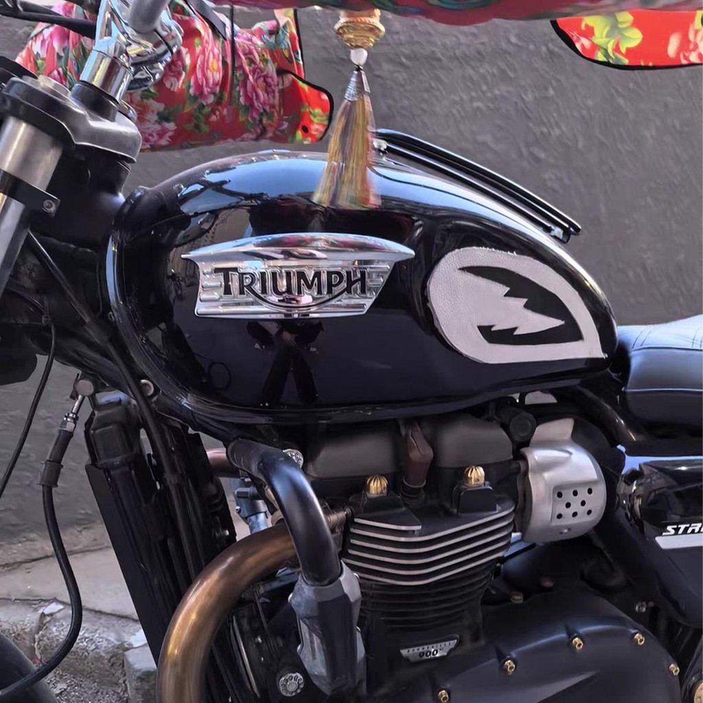 Triumph Motorcycle 3D Modification Stickers for Stealth Edition Bobber ...