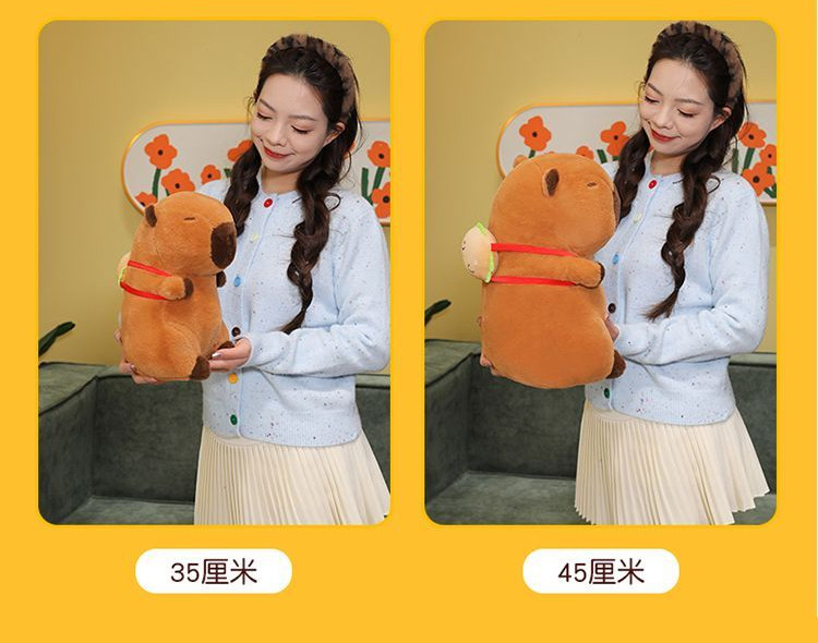 Kapibara Balala Plush Toy Capybara Backpack Bread Mouse Doll Groundhog ...