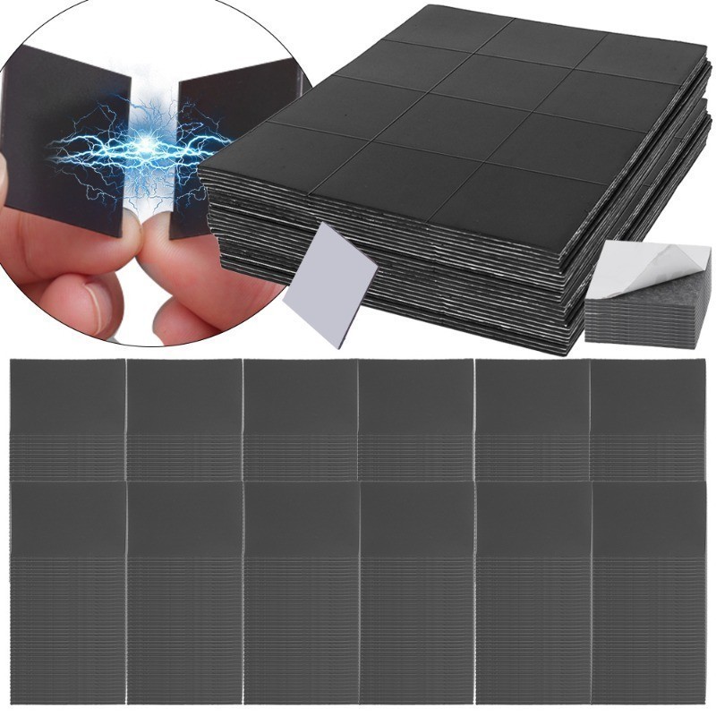 50PCS Square Magnet Sheets - Flexible Sticky Magnet Tape - Soft ...