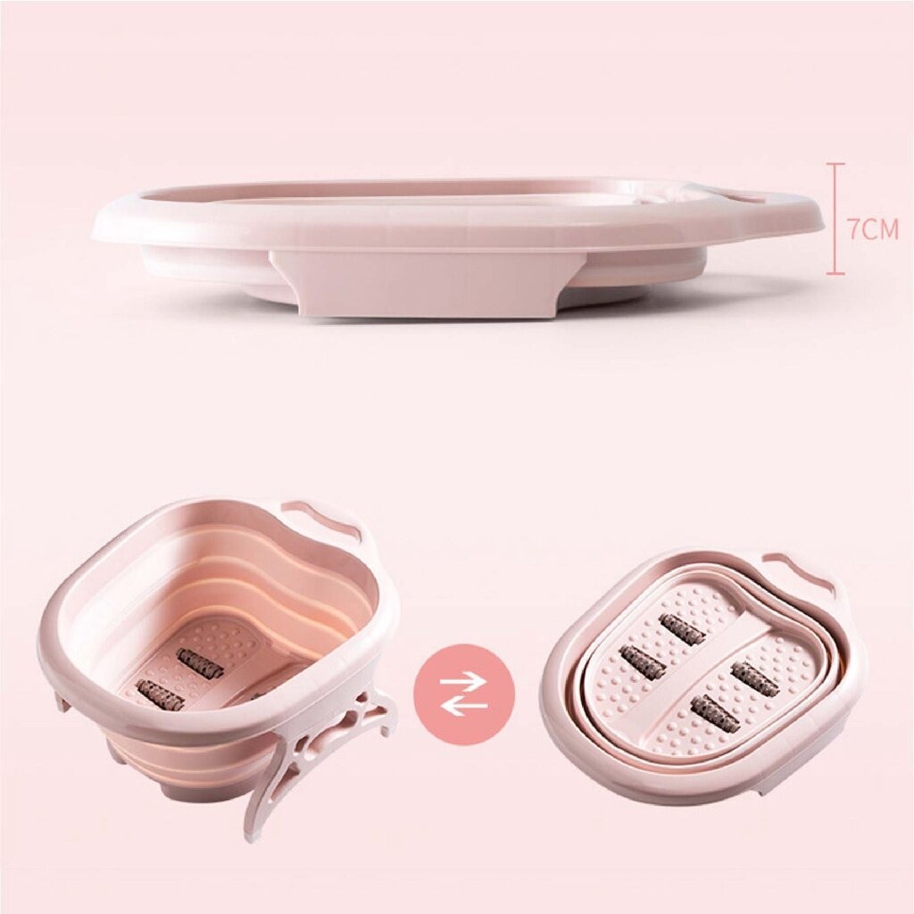 ATC Foldable Foot SPA Bath Tub Foot Soak Massaging Rollers Foot Massage ...