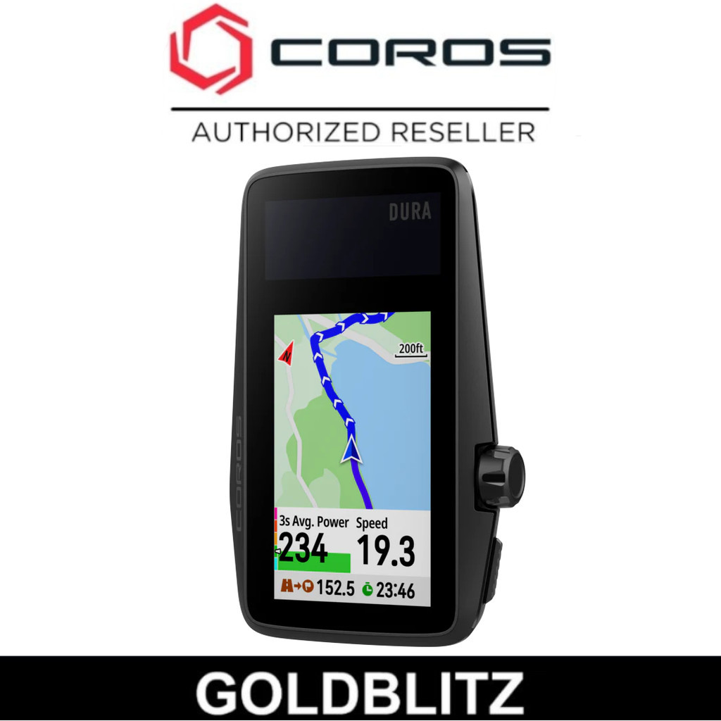 COROS DURA Solar GPS Bike Computer 2.7" MIP color screen Google Map ...