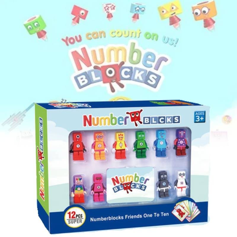 World Unique My Number Blocks With Character Cards Fun Building ...