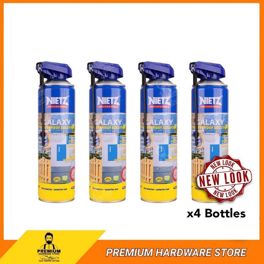 GALAXY WATERPROOF SOLUTION 400ML (4 Bottle) Interior Water Proof Toilet ...