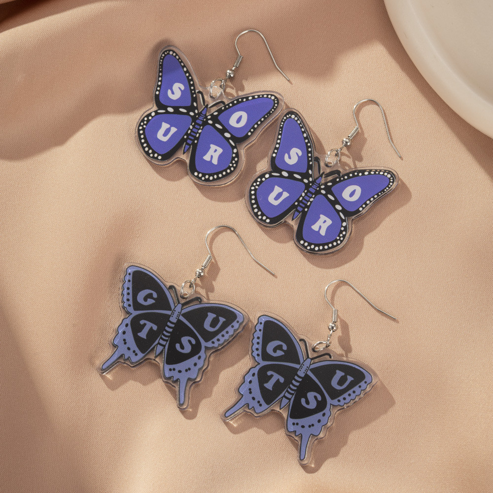 Butterfly Olivia Rodrigo Earrings Acrylic Spring 2024 Stylish Guts Sour ...