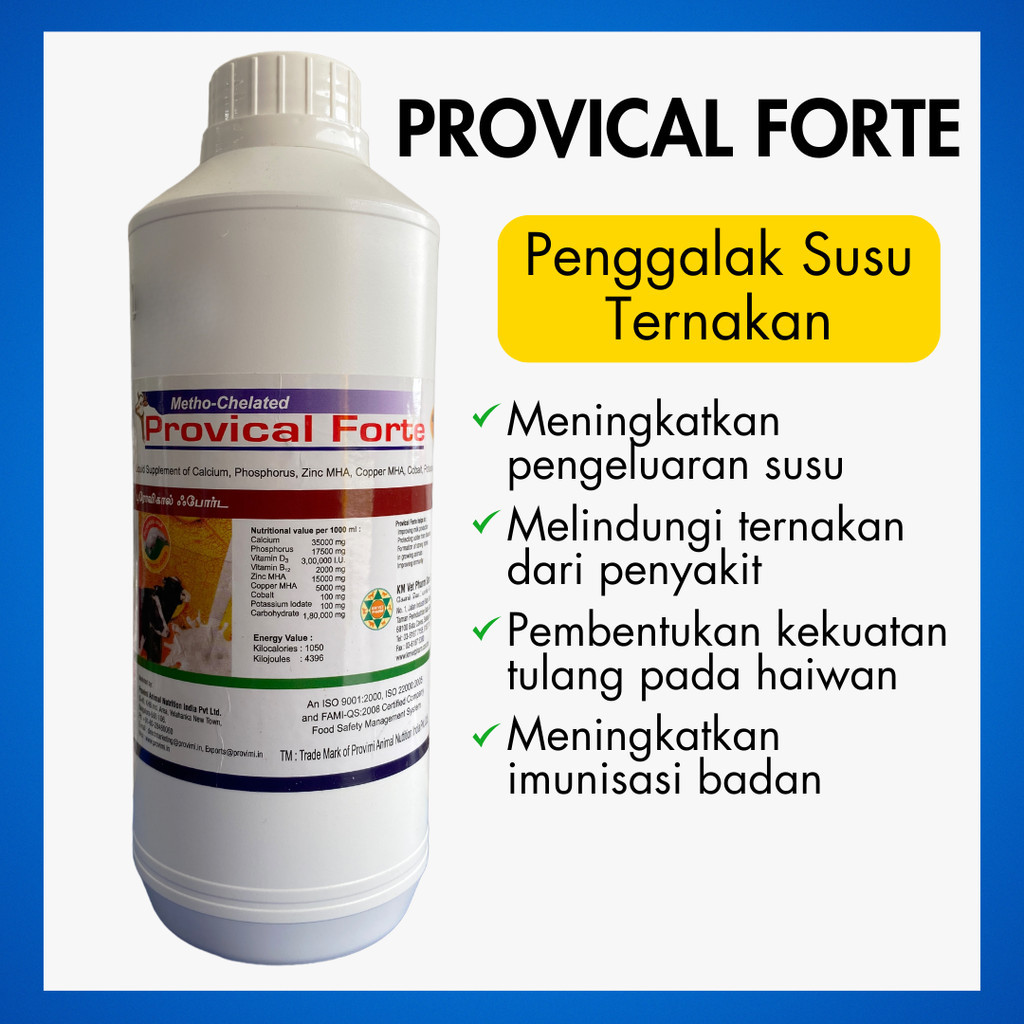 [1L] Provical Forte | Penggalak Susu ternakan | Calcium Ternakan ...