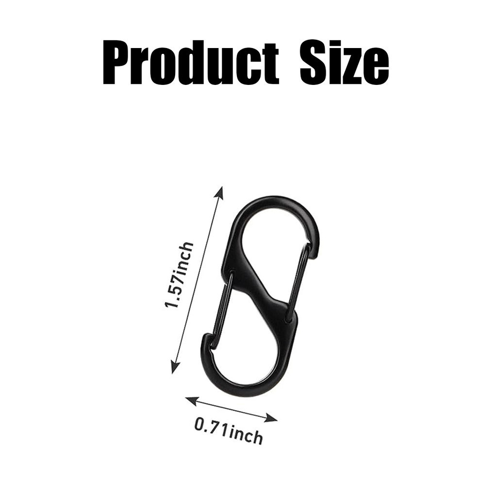 Zipper Clips Anti Theft Zipper Pull Locks Dual Spring S Carabiner ...