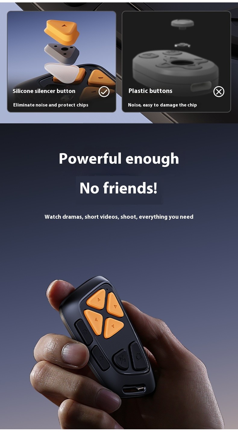 P4 Wireless Charging Bluetooth Mobile Remote Control Multi-function Silent Camera Shutter Selfie ...