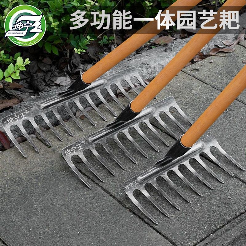 Kunning King menebal pertanian merumput alat pertanian garu besi kecil ...