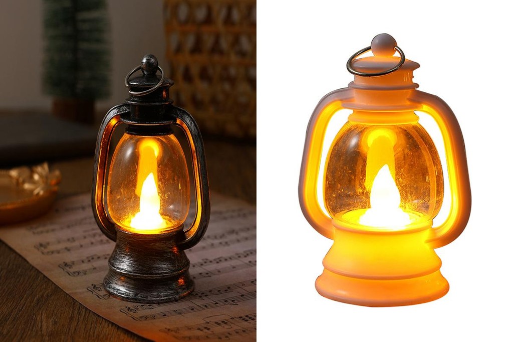 BF High Simulation Oil Lamp Small Oil Lamp Vintage Led Oil Lamp Lantern ...