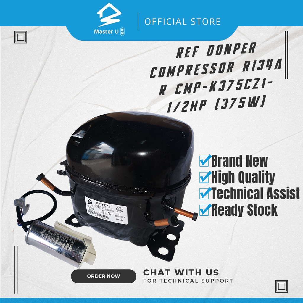 REFRIGERATOR DONPER COMPRESSOR R134A - 1/2HP (375W)-R CMP-K375CZ1 | Shopee Malaysia