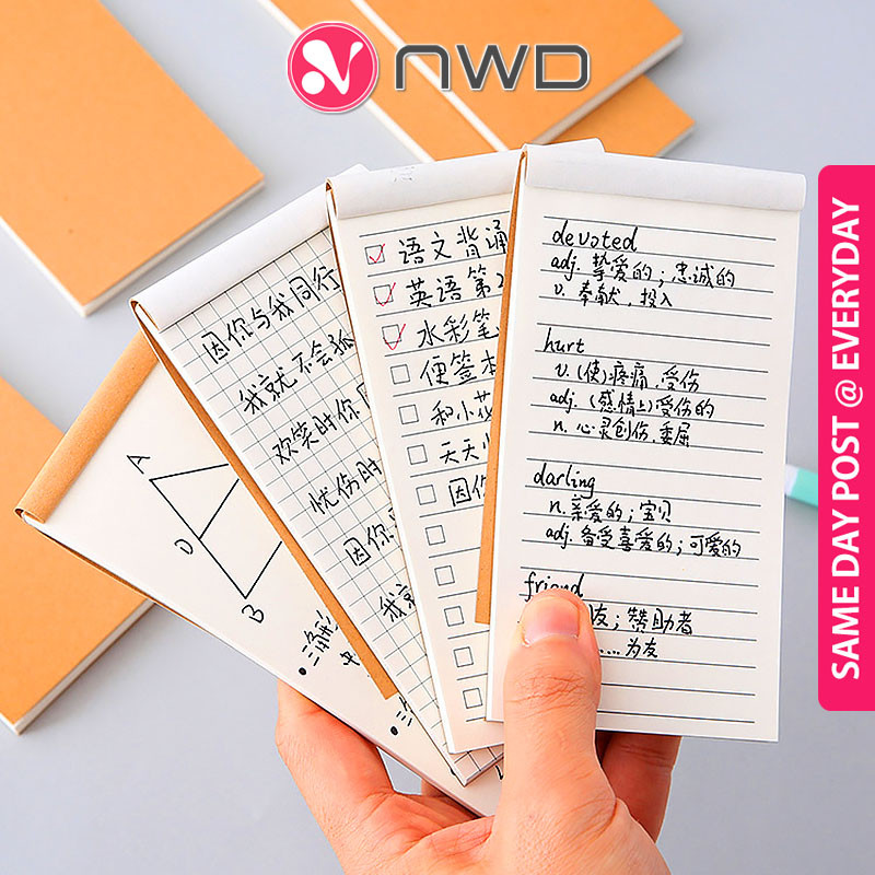 𝗘𝗘𝗙𝗘𝗖𝗧𝗜𝗩𝗘 𝗣𝗟𝗔𝗡𝗡𝗜𝗡𝗚 》 Long Strip Pocket Memo Pad Kraft Paper Notebook ...