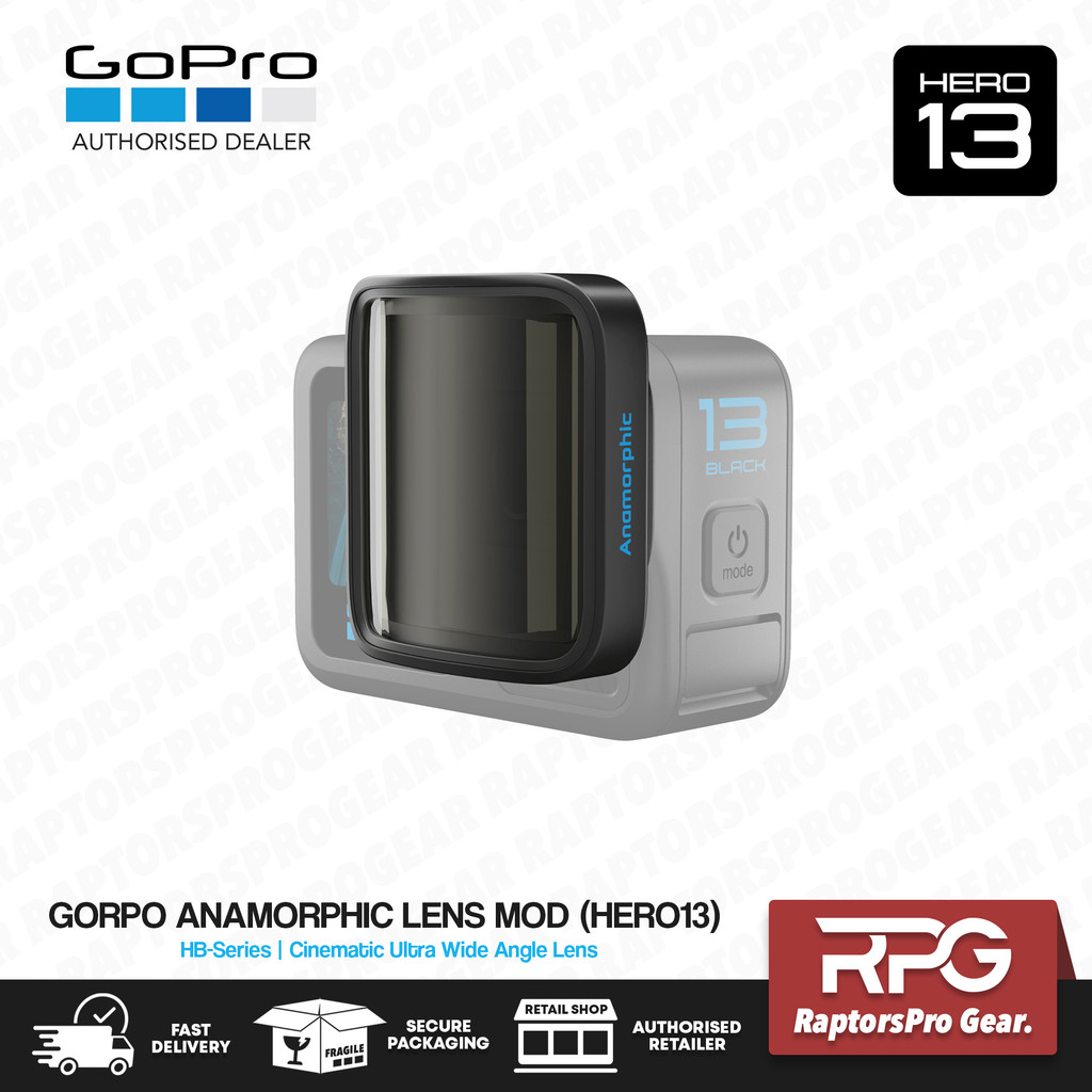 GoPro Anamorphic Lens Mod - Cinematic Ultra Wide Angle Lens for HERO13 ...