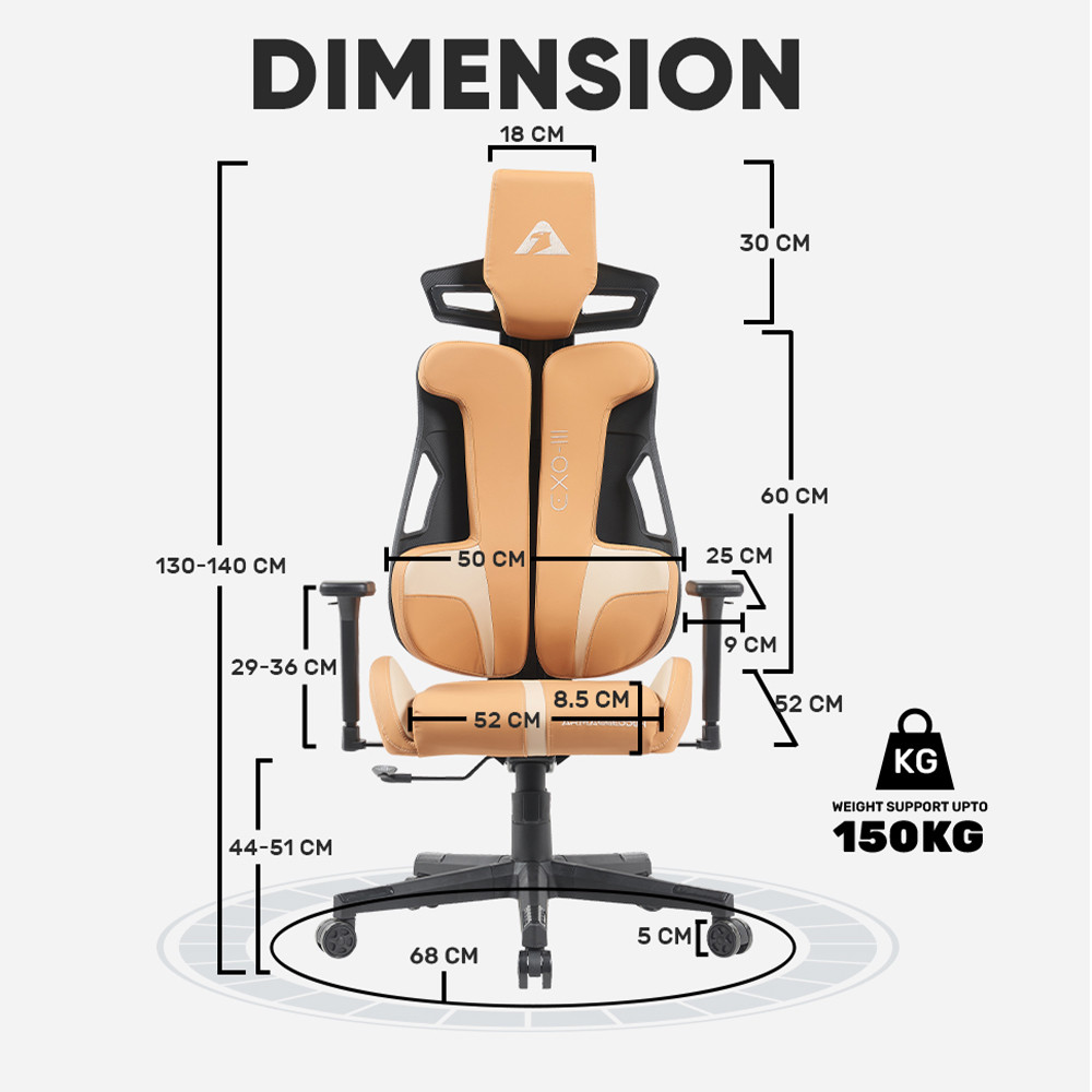 Armaggeddon Exo III Ergonomic Back Support Gaming Chair | Shopee Malaysia
