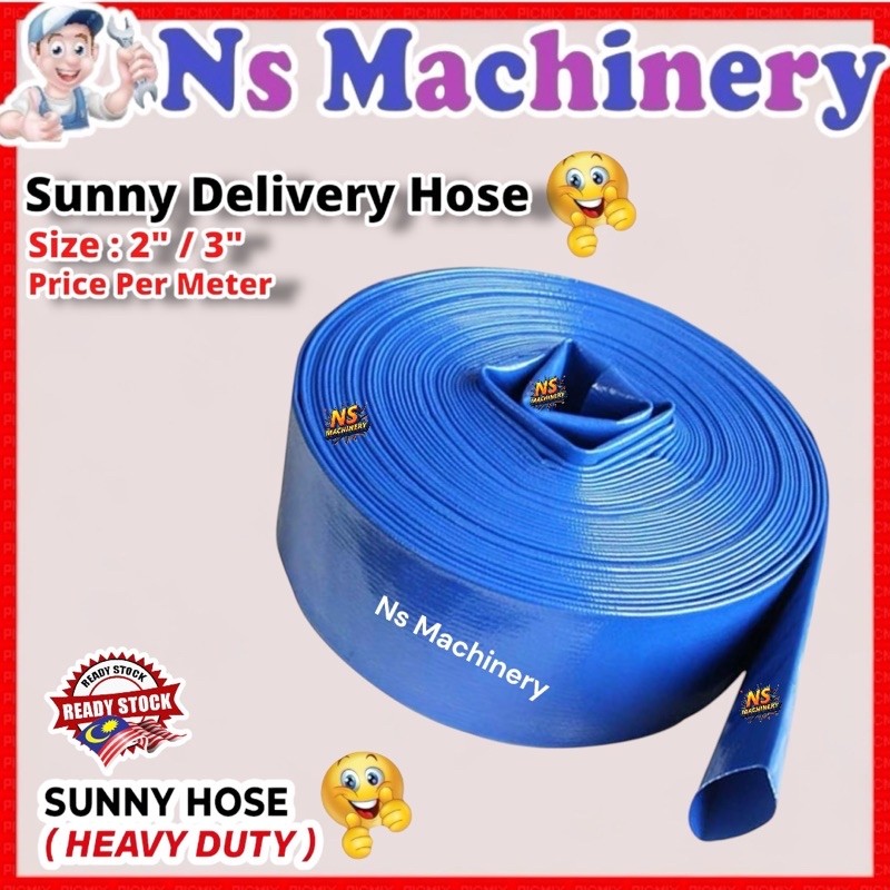Blue Sunny Hose / Water Discharge Hose Loose Cut Per Meter Size: 2"3 ...