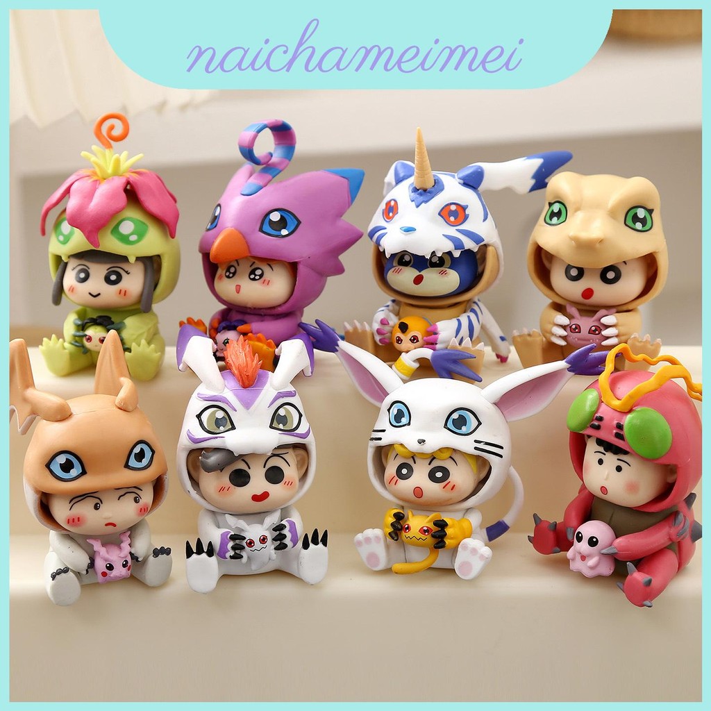 Crayon Shin Digimon Chan Pvc Collectible Figure With Interactive ...
