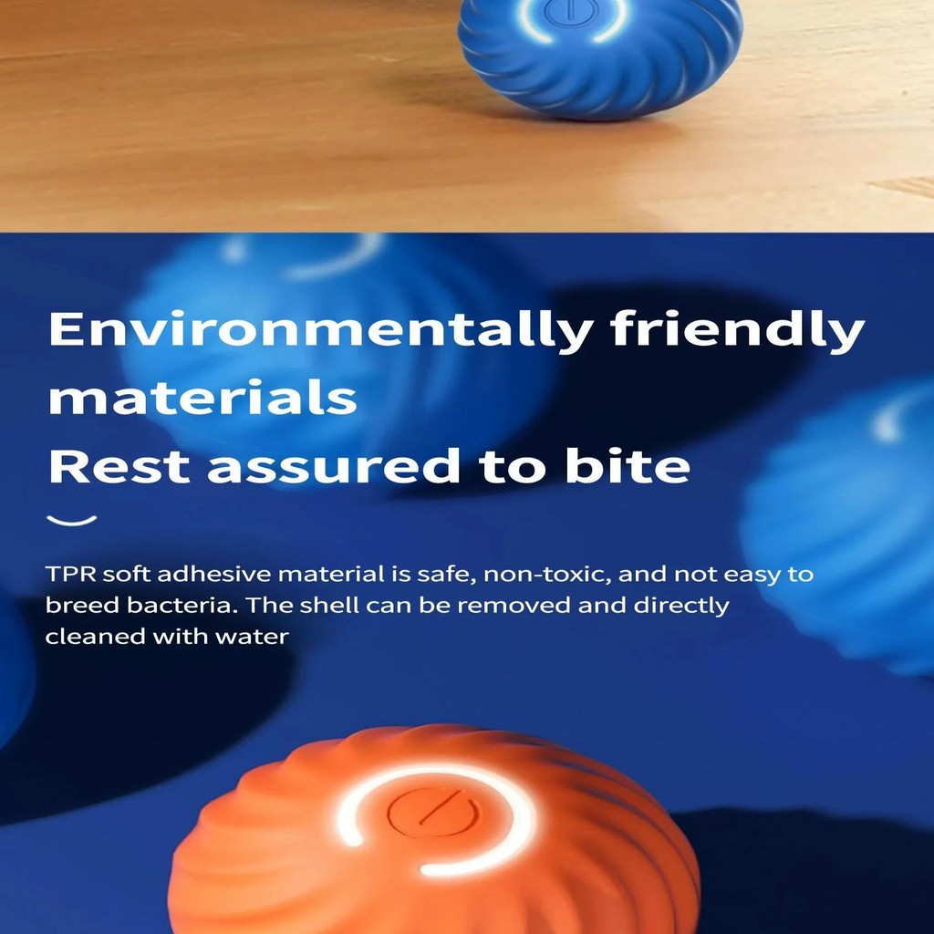 Dog Toy Smart Rolling Ball Automatic Toys for Dogs Training Self-moving ...