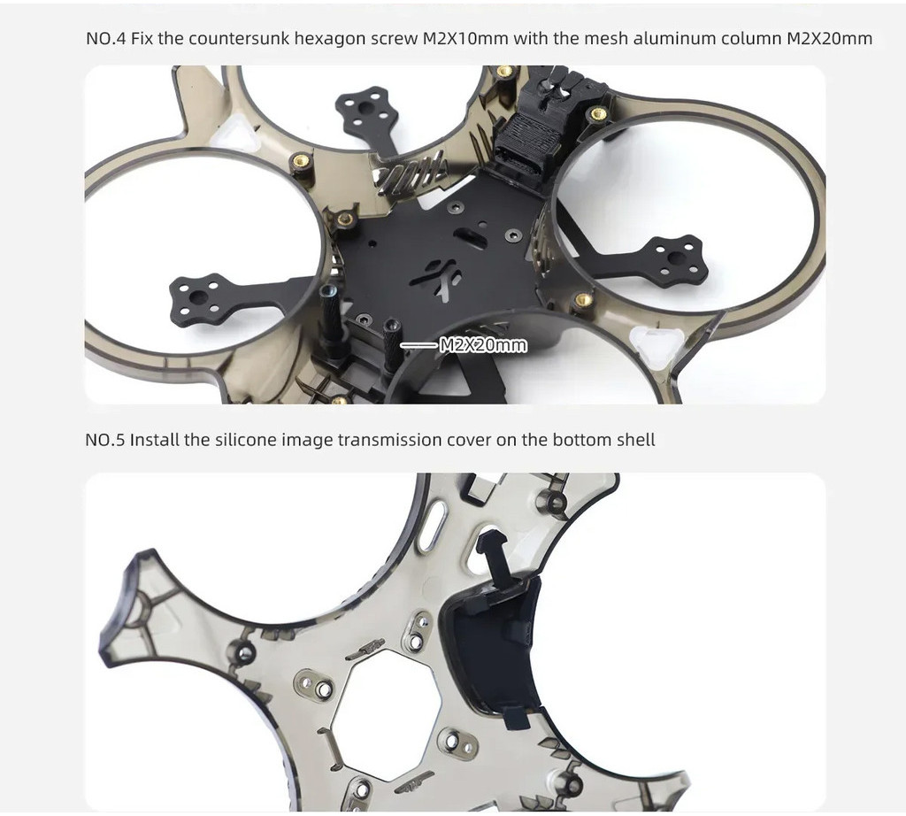 HGLRC Talon 2inch FPV Frame Kits for Analog / O3 2inch FPV Cinewhoop ...