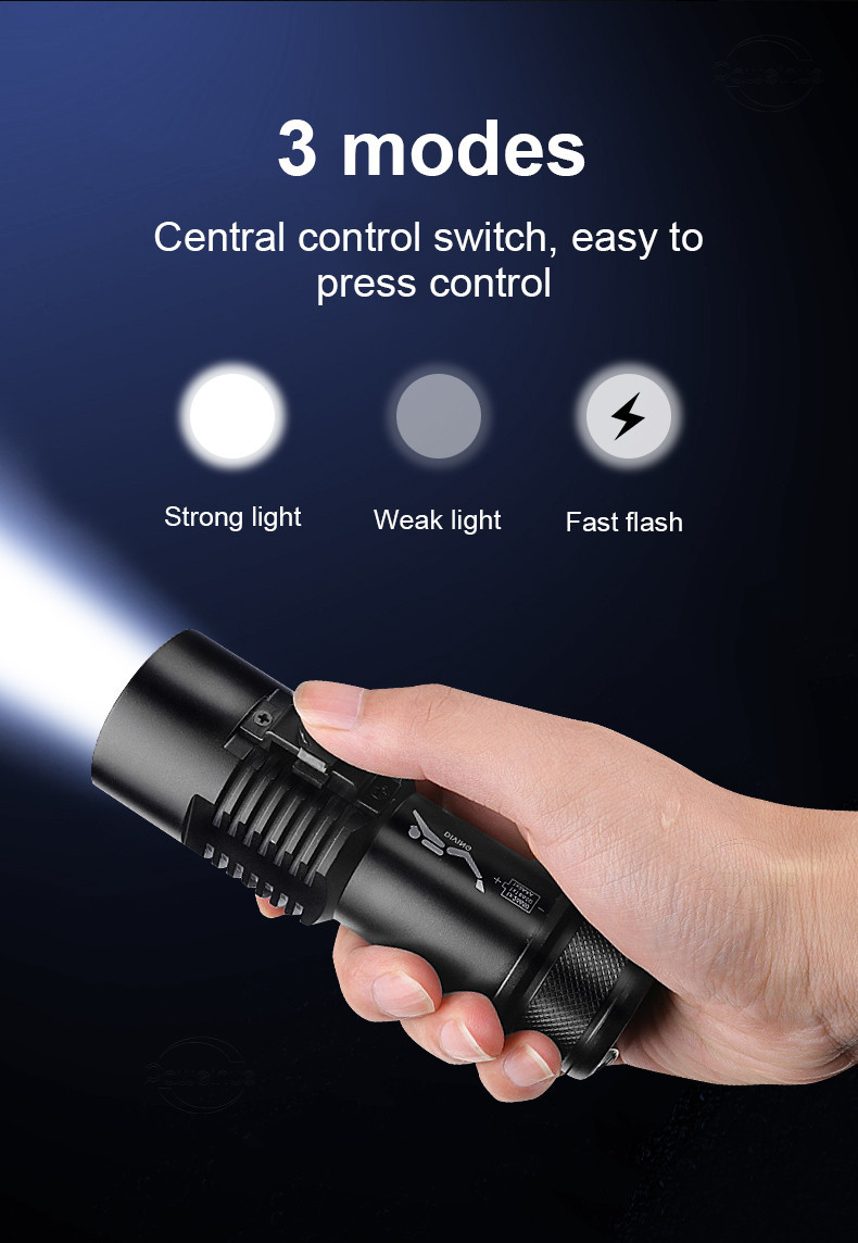 XHP120 Professional Diving Flashlight Yellow Light White Light Scuba ...