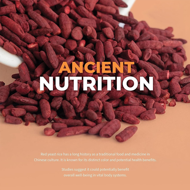 GREVIP Extra Strength Red Yeast Rice 10:1 Extract, 1200 mg ...