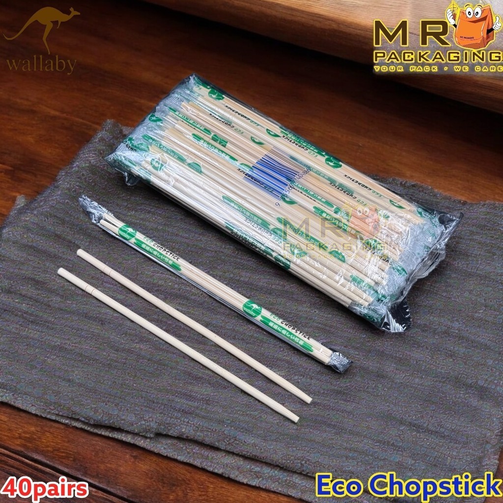 Bamboo Chopstick [ 40pairs ] Hygienic Economy Chopstick - Disposable ...