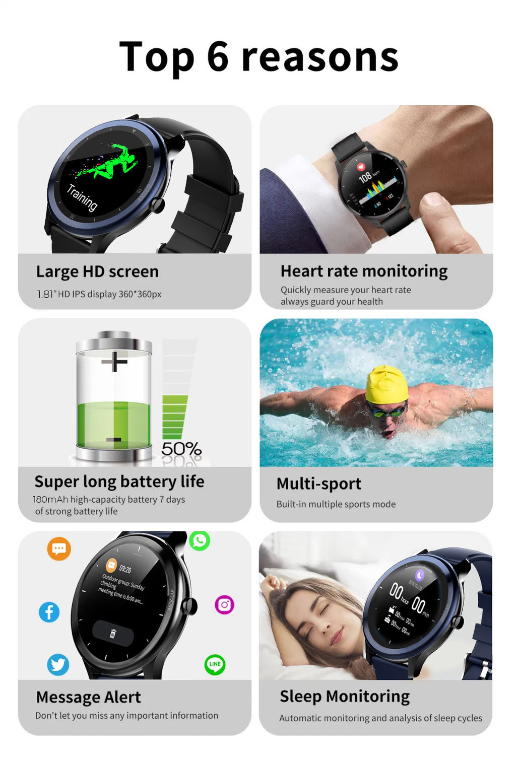 SUBMARINE Smartwatch SMART TREX MERCURY Y-3 Jam Smart Watch Bluetooth ...