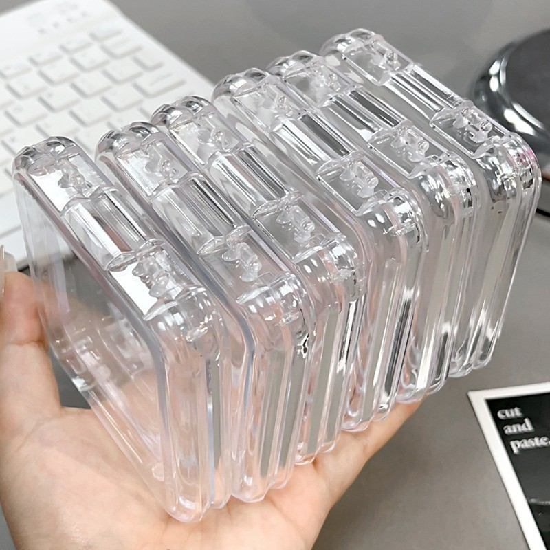 [ Featured ] Clamshell Storage Box - Transparent Jewelry Case - Small ...