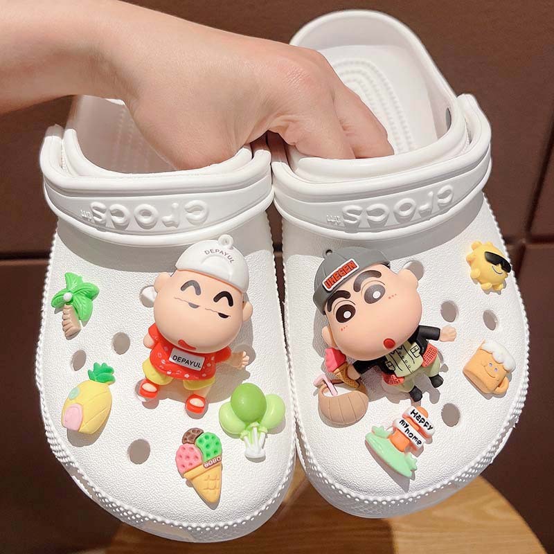 Cartoon Crayon Shin Chan jibits Set 3D Jibits design Charm Anime design ...