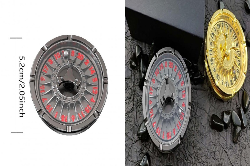 shchuani Roulette Inspired Dice Metal Roulette Dice Vintage Dragon ...