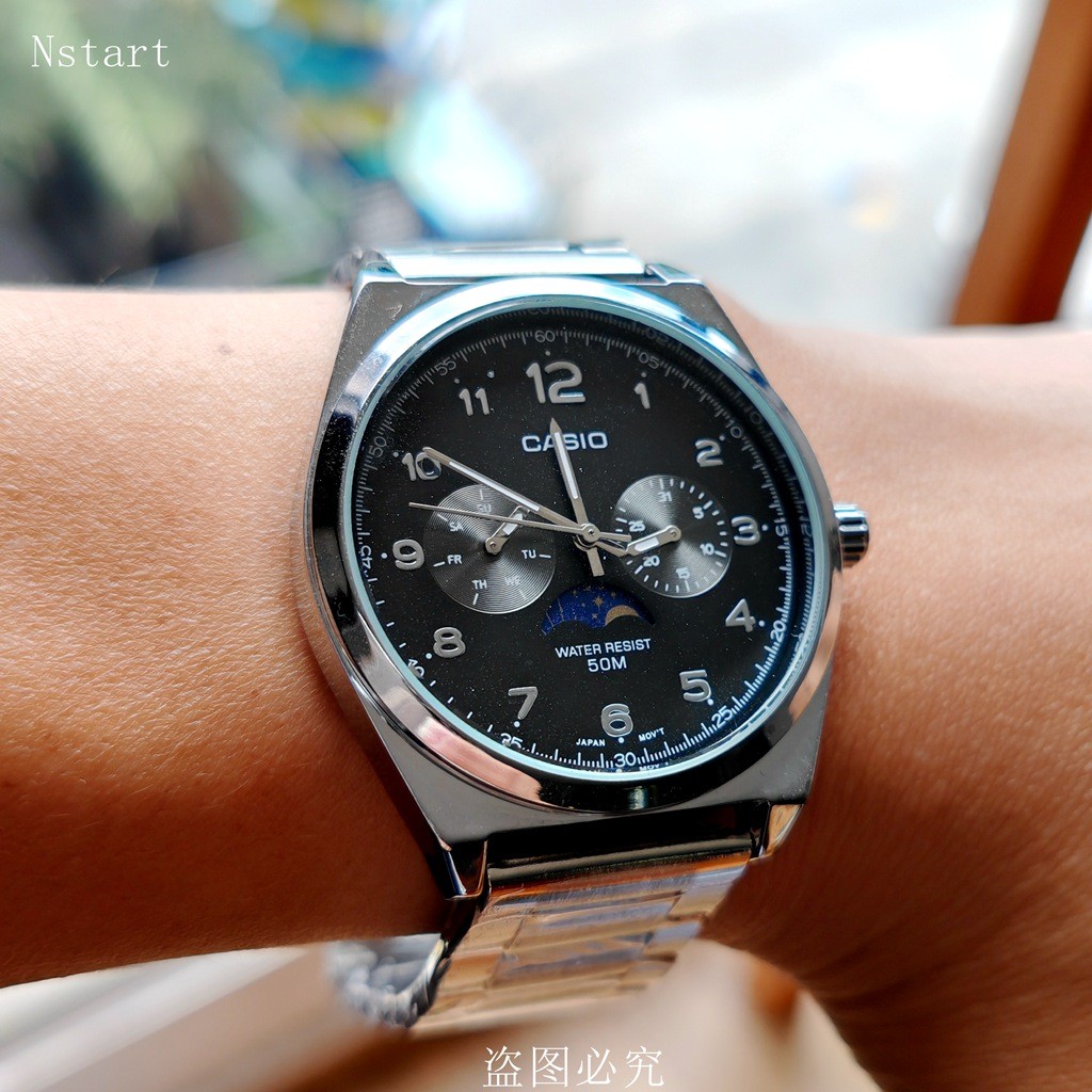 NEW！Casio large disc dial watch for both men and women, fashionable and ...