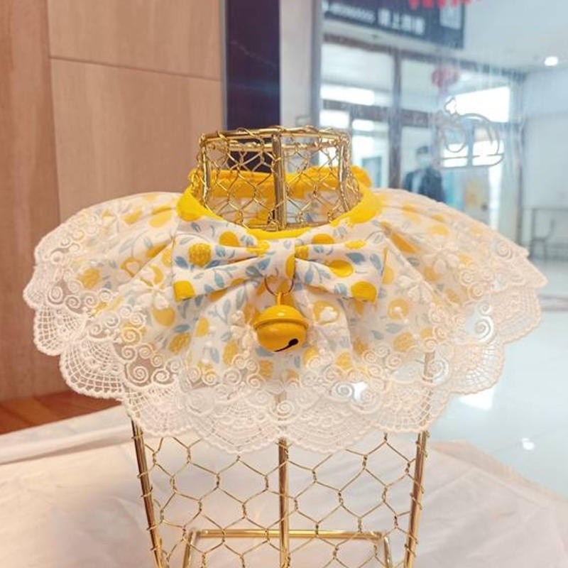 Pet Collar Dog Cat Puppy Lolita Collar Lace Flower Reusable Neck Strap ...