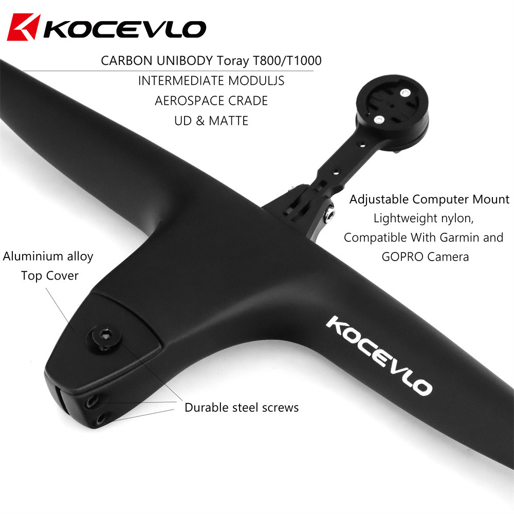 KOCEVLO MTB CARBON Handlebar Negative 17° 50-90MM For Efficient ...