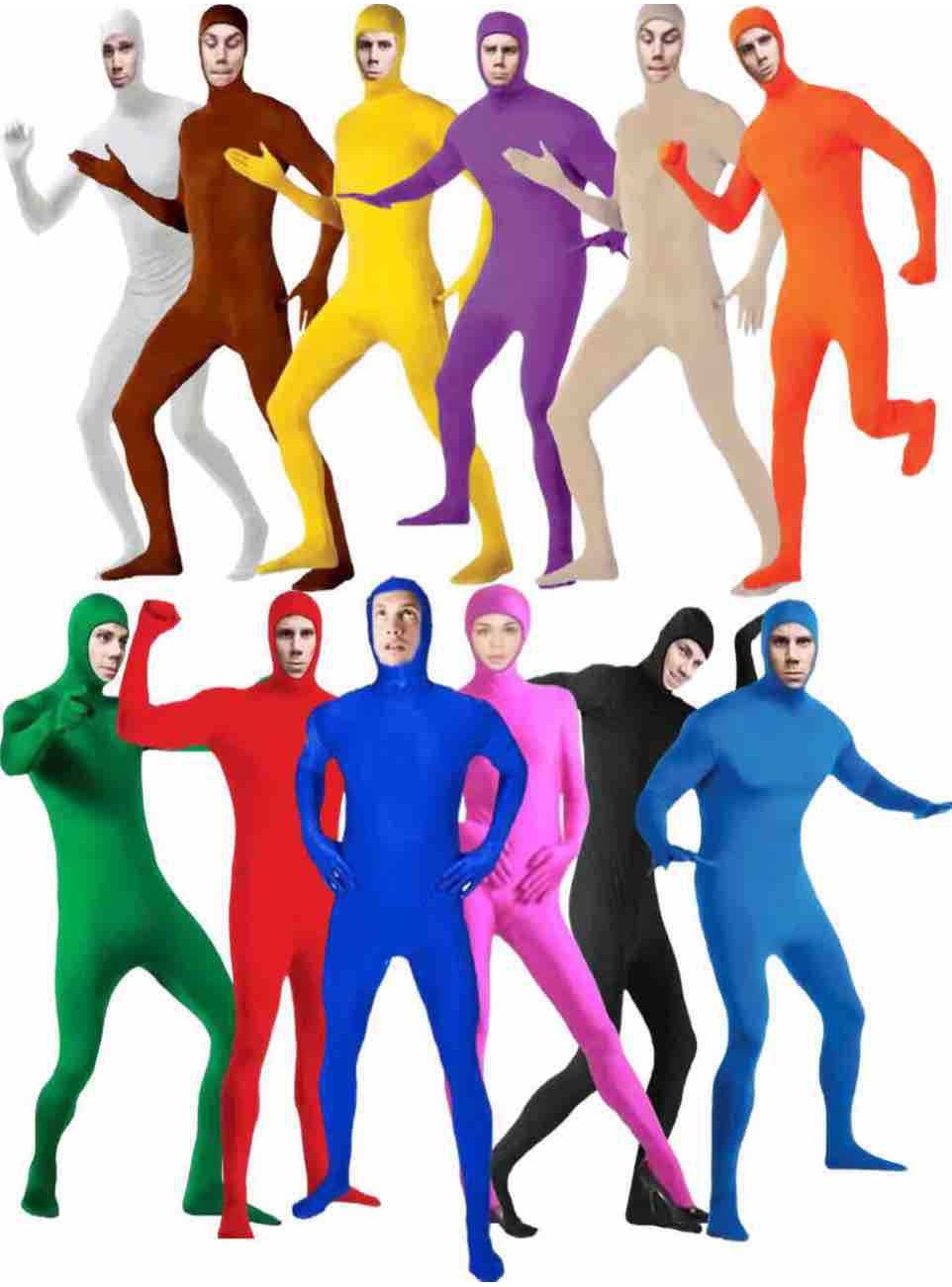 Halloween Invisibility Cosplay Costumes Full Jumpsuit Men and Women ...