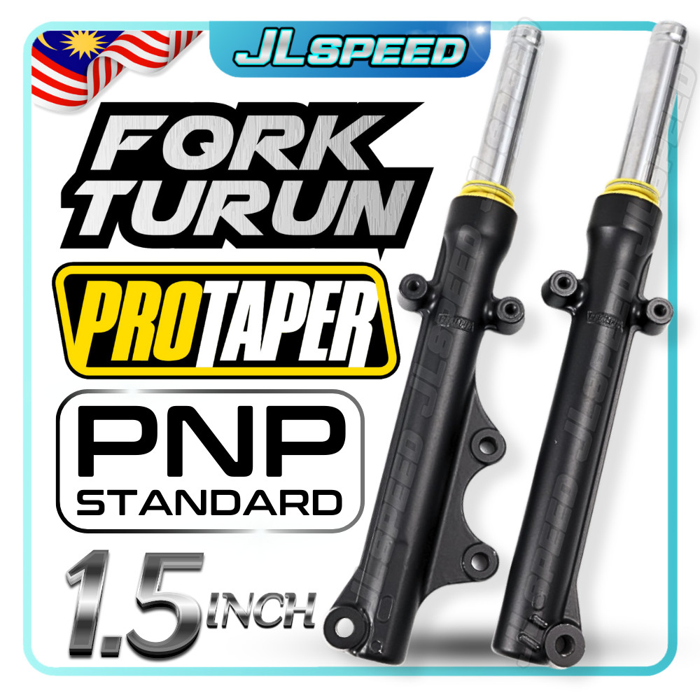 PROTAPER PFS Front Fork Depan Batang Chrome Silver Siap Turun 1.5 Inci ...