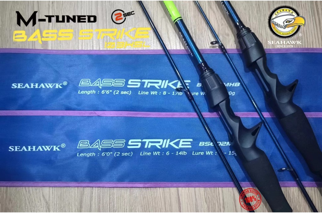 SEAHAWK BASS STRIKE BAITCASTING (BC) FISHING ROD | Shopee Malaysia