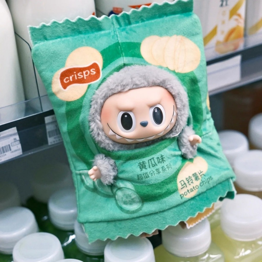 Labubu Peripheral Labubu Monster Doll Potato Chip Packaging Clothes ...