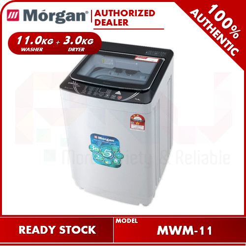 Morgan 11KG Wash / 3KG Dry Fully Auto Washing Machine + Dryer MWM-11 Sapphire | Shopee Malaysia